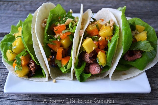 Spicy Orange Beef Tacos - A Pretty Life In The Suburbs