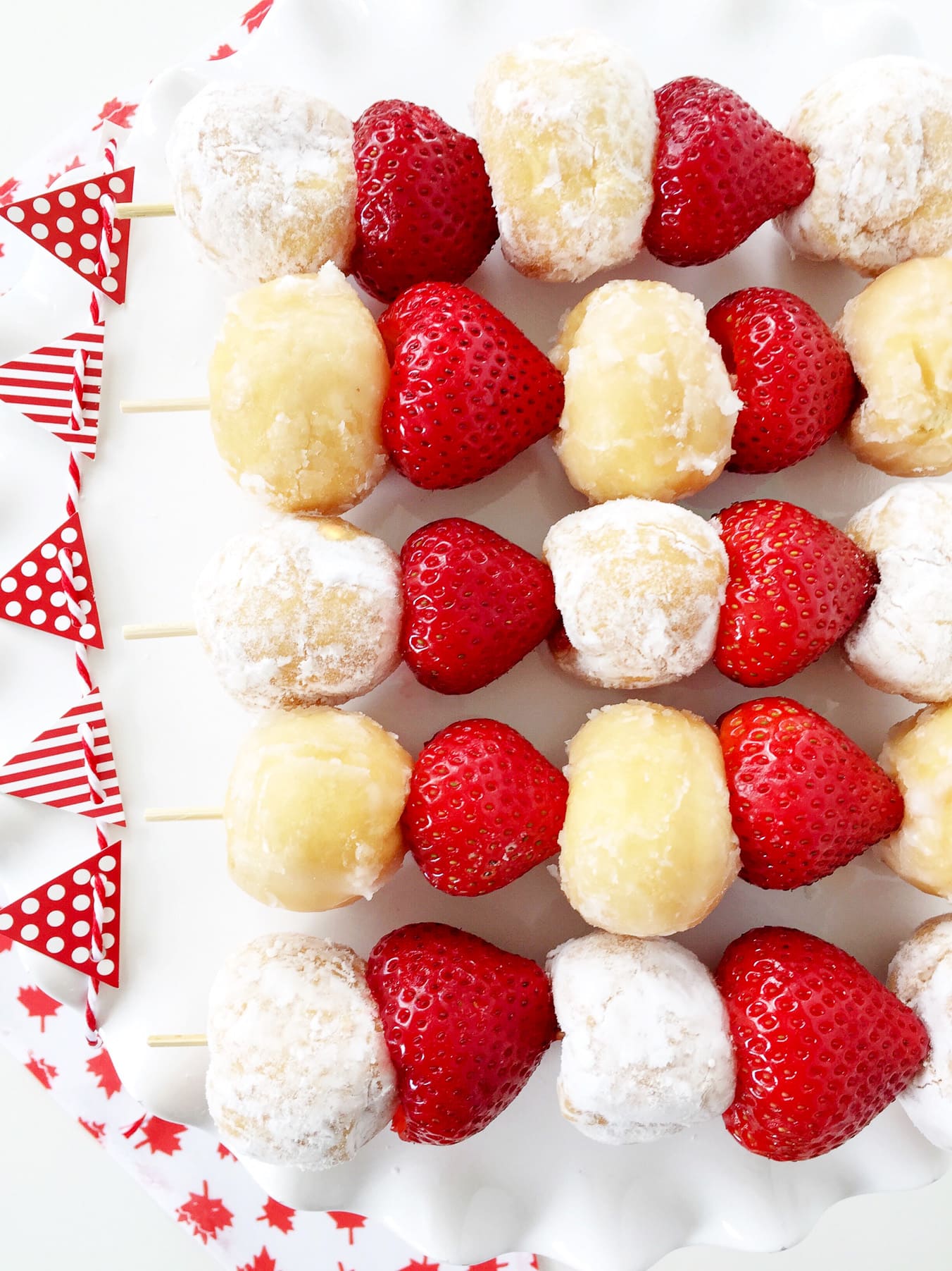 Canada Day Party: 5 Minute Dessert Kebabs - A Pretty Life In The Suburbs
